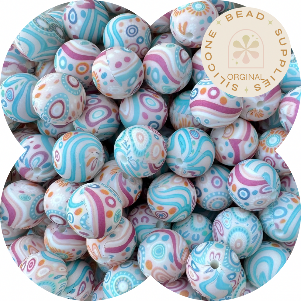 15mm Round - Connecting with Country – Silicone Bead Supplies