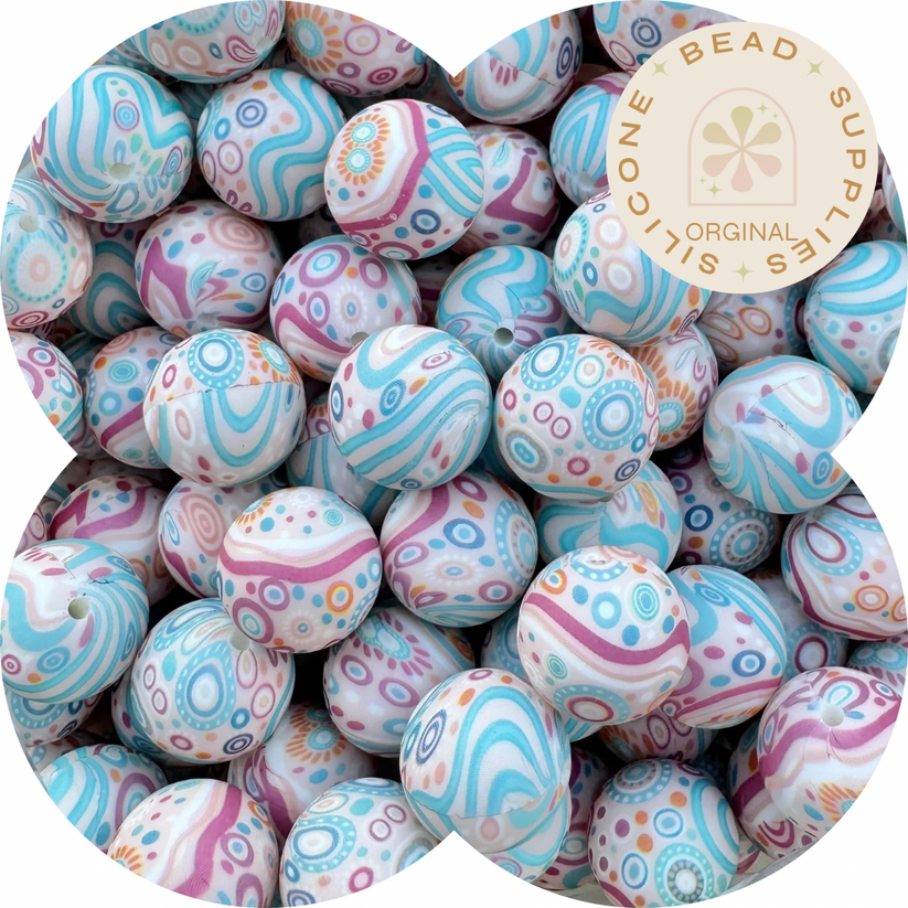 19mm Round - Connecting with Country – Silicone Bead Supplies