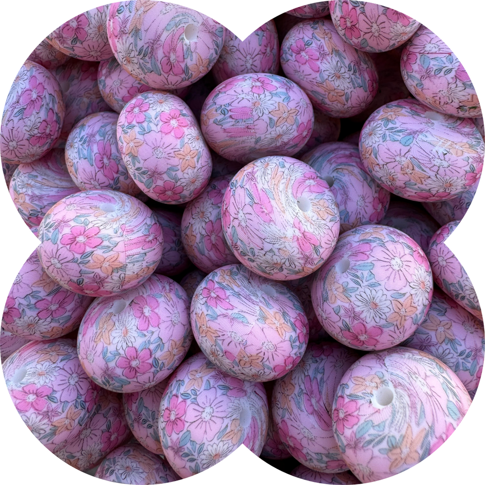 22mm Abacus - Autumn Bloom – Silicone Bead Supplies