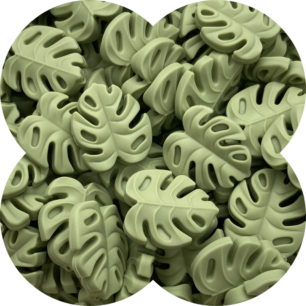 Monstera Leaf – Silicone Bead Supplies